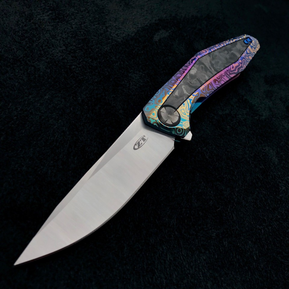 Zero Tolerance ZT 0470 Folder ZT0470 20CV Steel w/ Carbon Fiber w ...