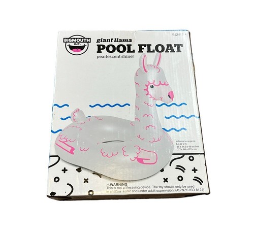 BigMouth Inc. 46" x 48" Summer Pool Novelty Giant Llama Pool Float New ...
