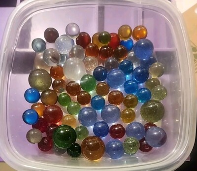 Lot of Transleucent Solid Color Marbles Many Sizes | eBay