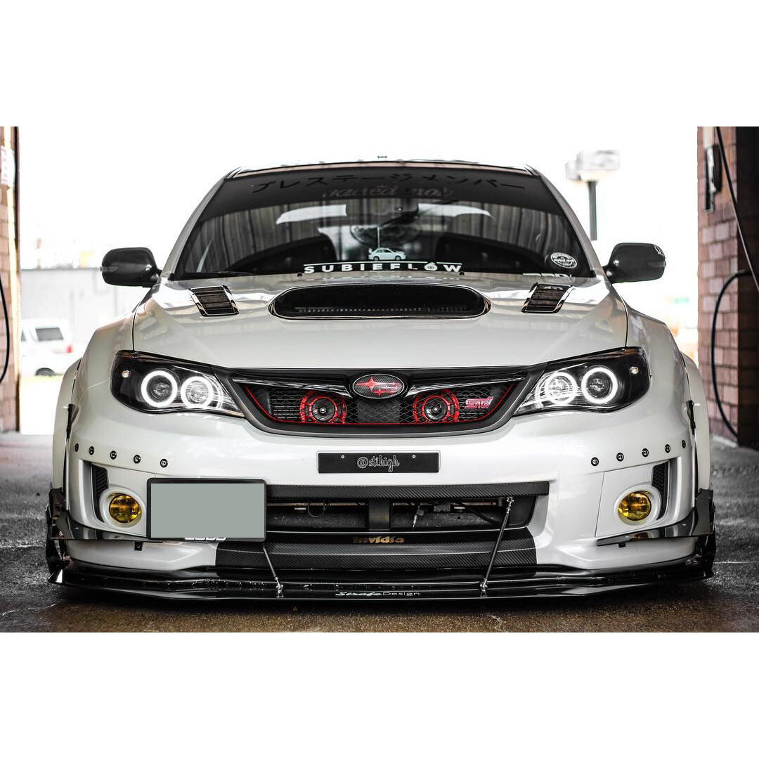 Sport Racing Black Air Flow Vent Bonnet Car Front Hood Scoop Cover Trim ...