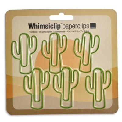 Whimsiclip Cactus Style Paper Clips Unique Office Supply NEW | eBay