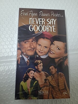 Never Say Goodbye (VHS) Errol Flynn Eleanor Parker. Like new ...