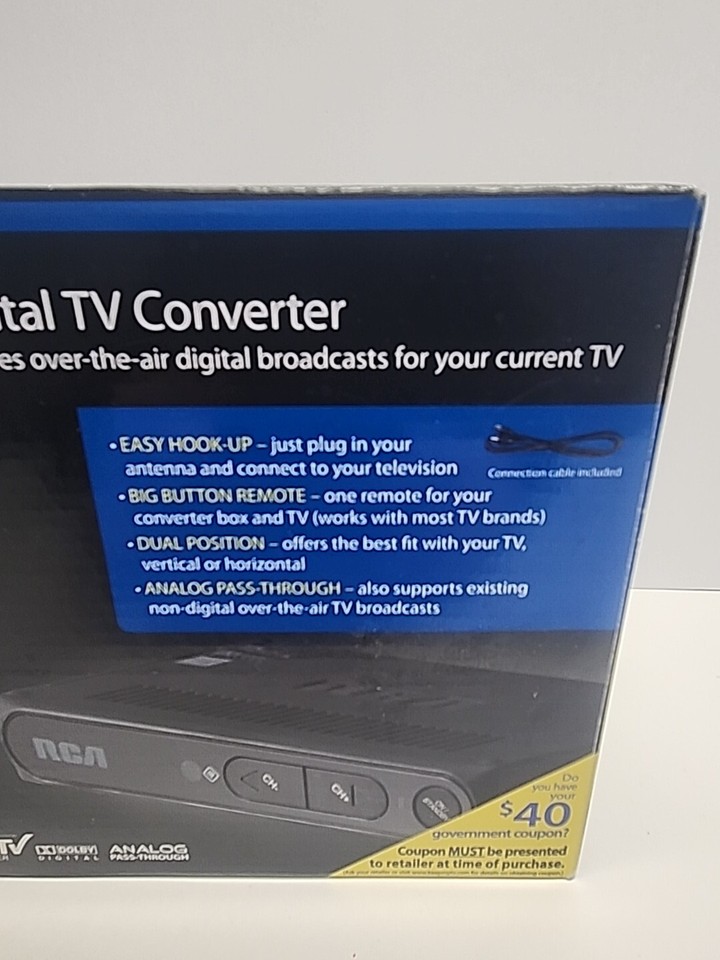 RCA DTA800B1 Digital-to-Analog TV Converter Box 62118480037 | eBay