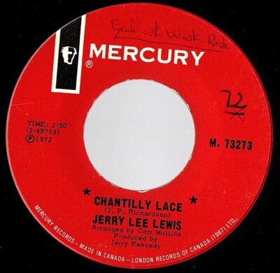 JERRY LEE LEWIS SINGLE MERCURY " CHANTILLY LACE " [CA] | eBay