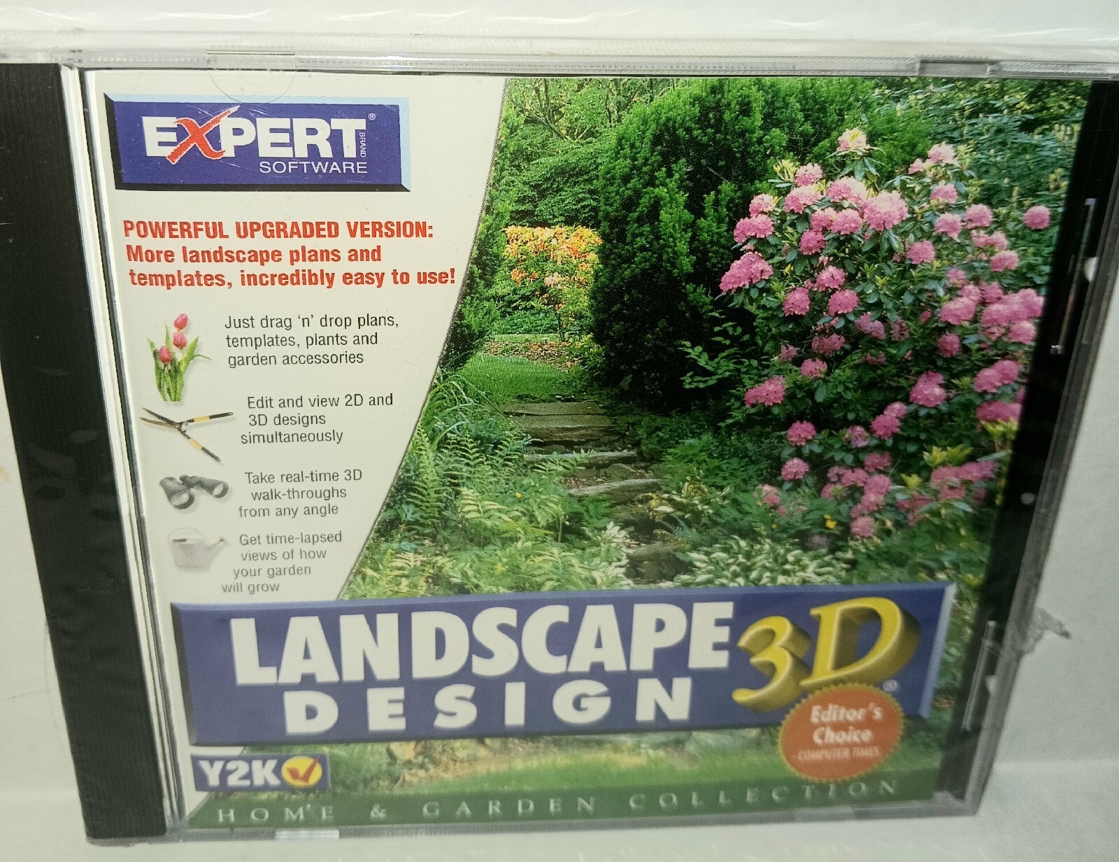 Landscape Design 3D Vintage CD ROM Software NWT Expert 1999 Windows 95 ...