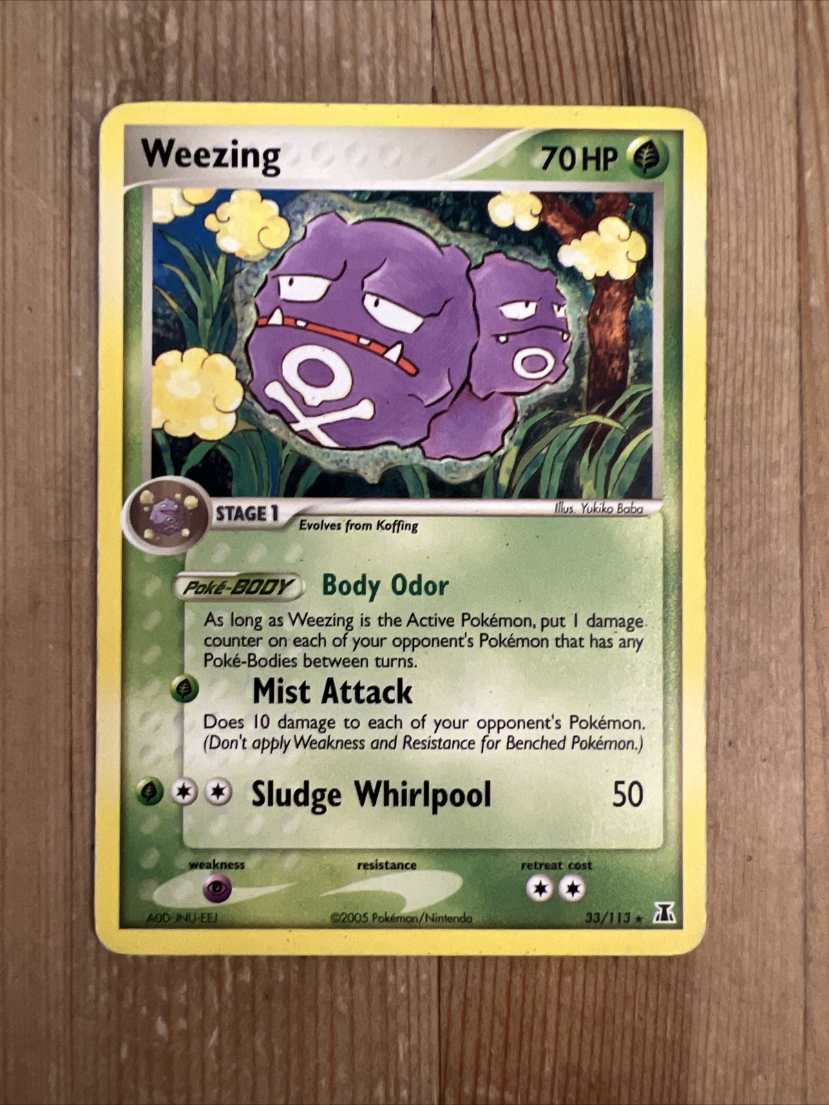 Pokémon TCG Weezing EX Delta Species 33/113 Regular Rare for sale ...