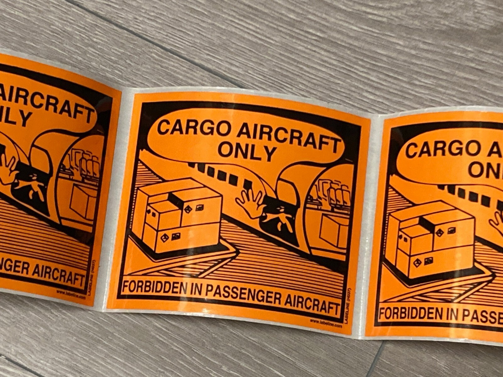 Air Labels - CARGO AIRCRAFT ONLY, PVC-free film, 490 Sheets | eBay