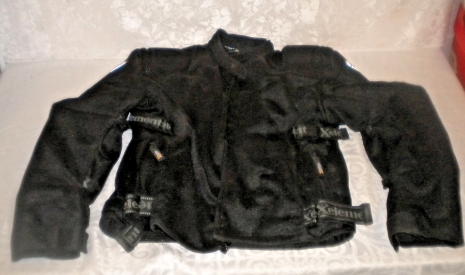 XELEMENT Motorcycle Biker Jacket SZ XL Advanced Gear W Safety Armor ...