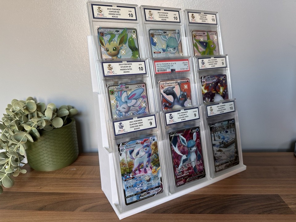 Pokemon Graded Card Display Stands | Displays Up To 9 ACE PSA Graded ...