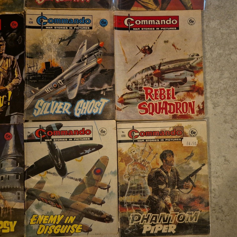 20 Vintage Commando Issues 600 - 698 Job Lot P2 1972 War Comics | eBay UK