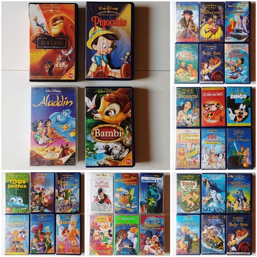 WALT DISNEY, Lot De 34 VHS Cassette Video Film Jeunesse Dessin Anime | eBay