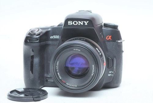 Sony Alpha A500 12.3MP Digital SLR Camera with AF 50mm F1.7 Lens | eBay
