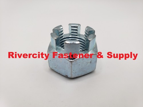 (1) M16-1.5 Slotted Hex Castle Nut 16mm Fine Thread nuts M16x1.5 Nut ...