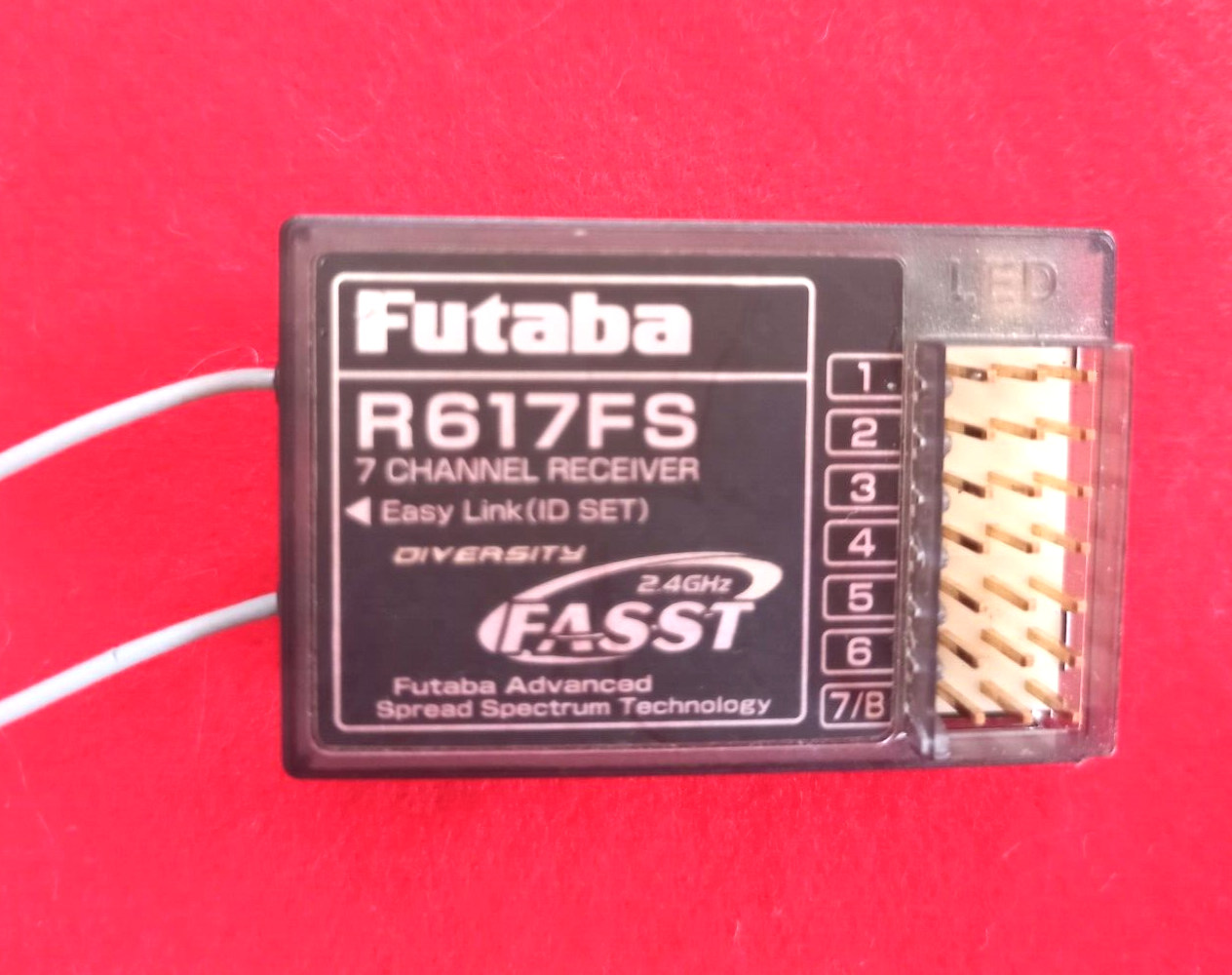 Futaba R617FS 7-Channel 2.4Ghz FASST Telemetry Receiver RX : 6EX 7C 8FG ...