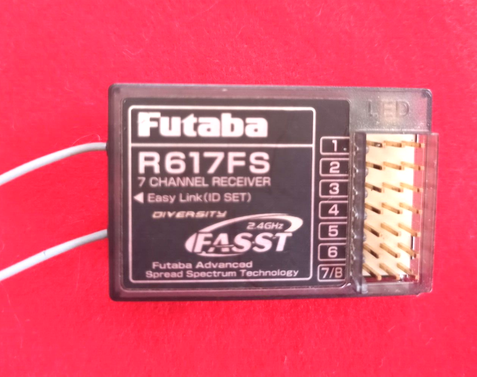 Futaba R617FS 7-Channel 2.4Ghz FASST Telemetry Receiver RX : 6EX 7C 8FG ...