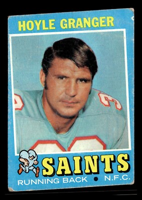 Hoyle Granger 1971 Topps #198 New Orleans Saints Poor | eBay