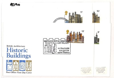 GB FDC Architecture Buildings Set{4} First Day Cover 1978 Special ...