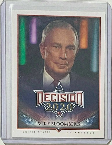 MIKE BLOOMBERG 2020 LEAF DECISION CARD #347 FORMER U.S. MAYOR OF NEW ...