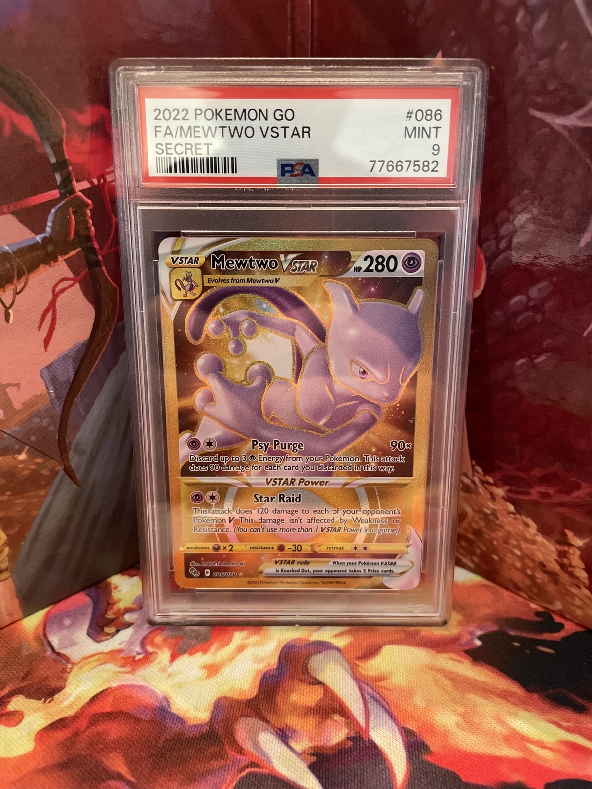 Mewtwo VSTAR 86/78 Secret Rare Gold Pokemon GO - Psa Graded 9 | eBay