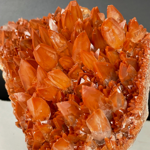 Rare Natural beautiful crystal dogtooth red calcite mineral specimen ...