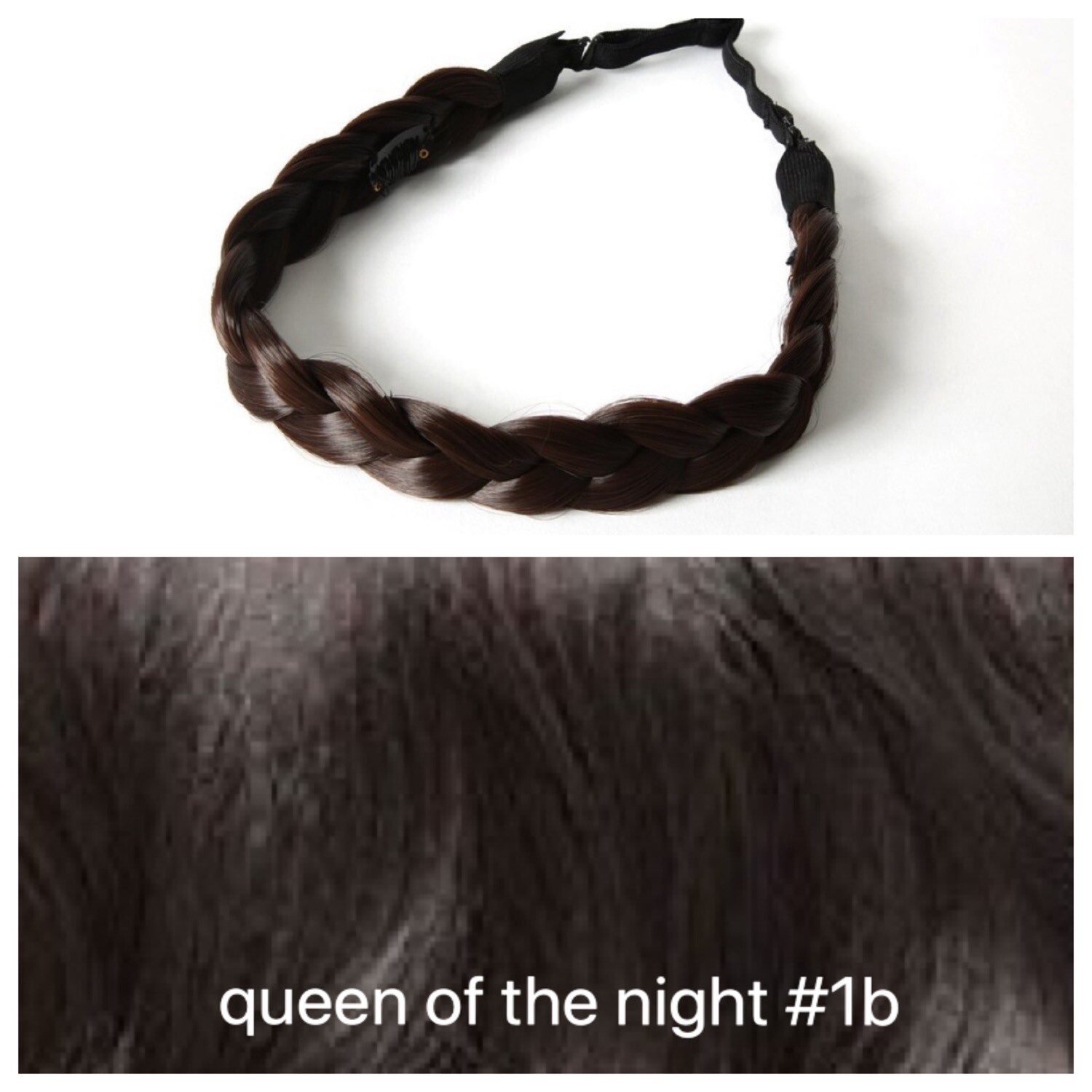 Stranded Hair Plait Chunky Clipped Braid Hairband Braided Headband ...