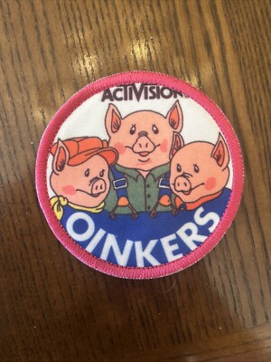 Atari 2600 Vintage 80's Activision Award Patch -- Oinkers — REPRO!! | eBay