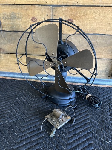 Antique Fidelity Electric Fan 12” Tab Foot Oscillator -Project- | eBay