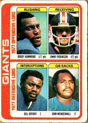1978 Topps Bobby Hammond/Jimmy Robinson/Bill Bryant/John Mendenhall | eBay