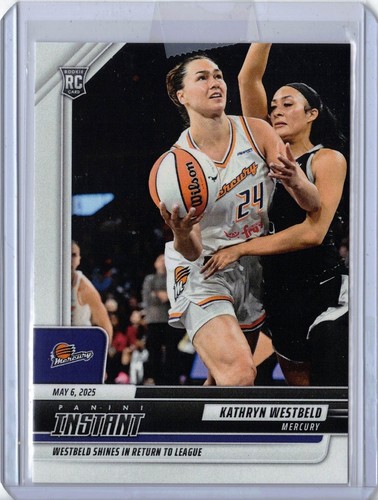 2025 Panini Instant WNBA #9 Kathryn Westbeld Rookie Card RC Mercury /69 ...