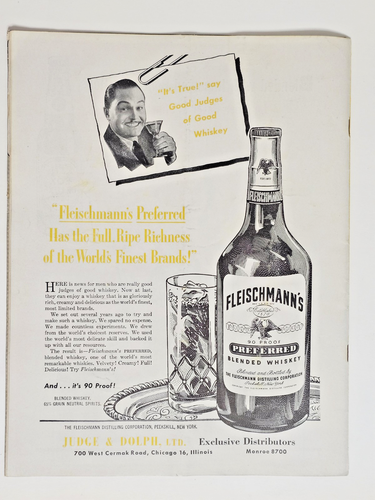 1947-48 Chicago Blackhawks Program vs Boston Bruins 11/05/1947 Doug ...