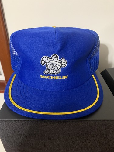 Michelin Man Tires Baseball Cap Trucker Hat Blue Yellow Embroidered ...
