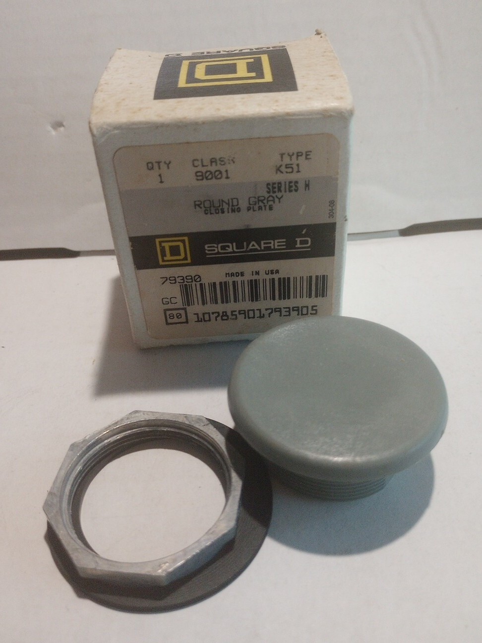 Square D Round Gray Closing Plate 9001 K-51 9001K51 for sale online | eBay