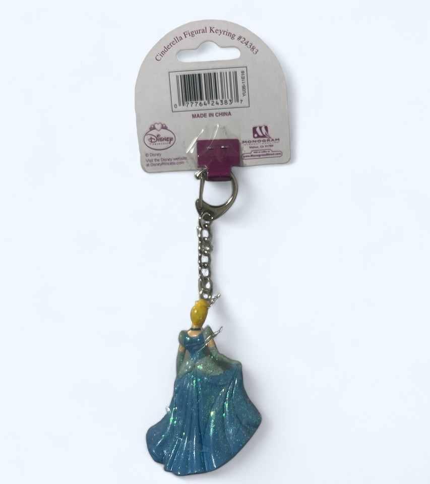 Disney Princess Cinderella Figural Keyring for Backpack and Purse 4.75 ...