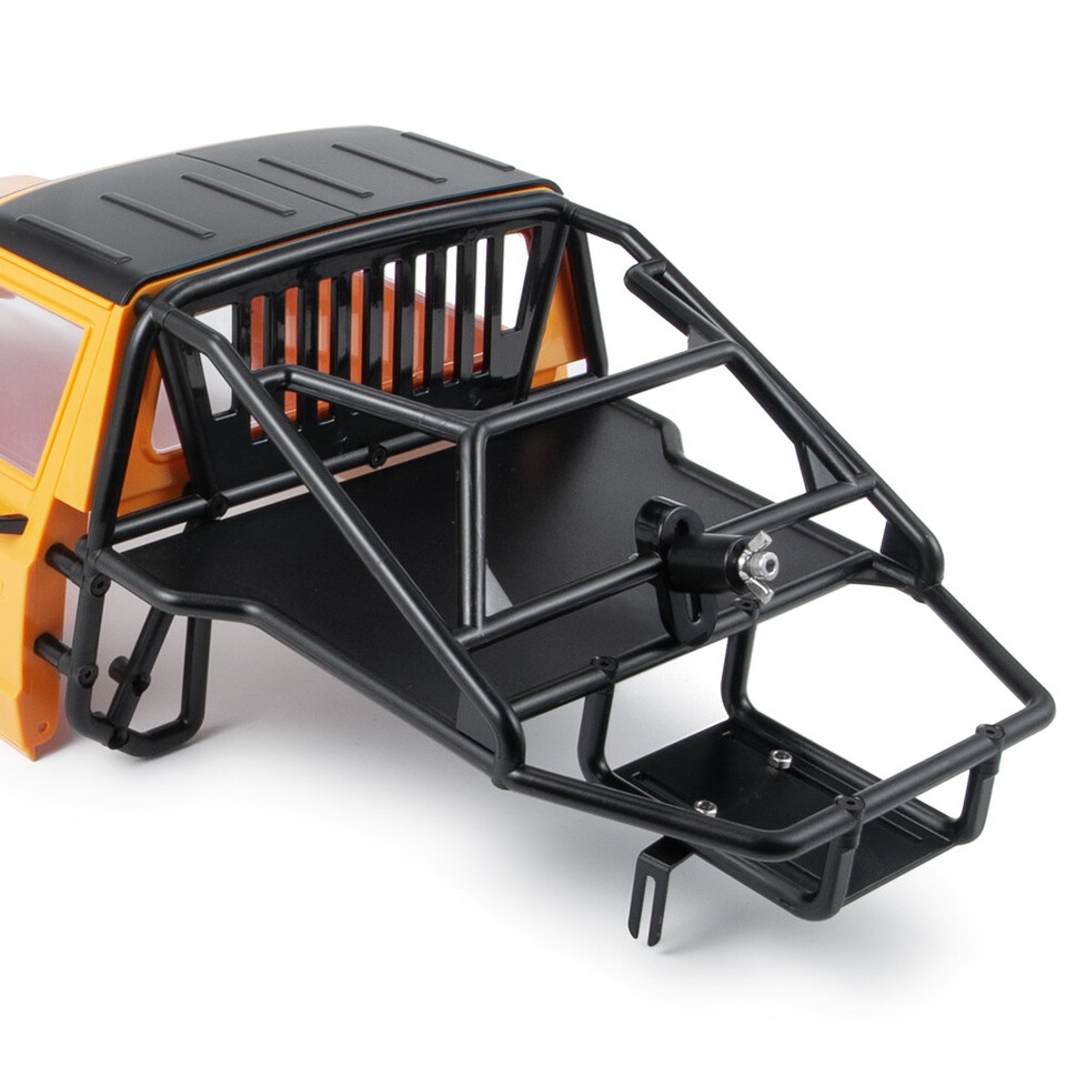 For Axial SCX10 II TRX4 Cherokee 1/10 RC Body Cab Back-Half Cage White ...