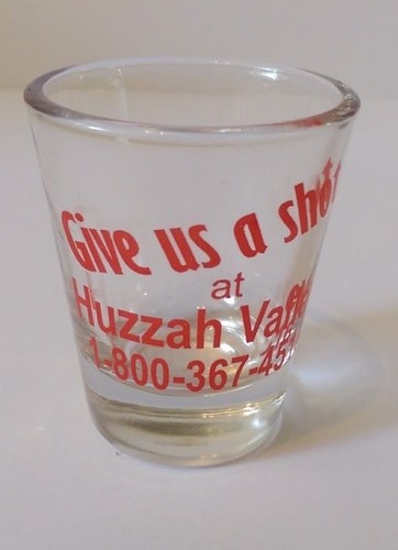 Give Us A Shot at Huzzah Valley 2.25" Collectible Shot Glass | eBay
