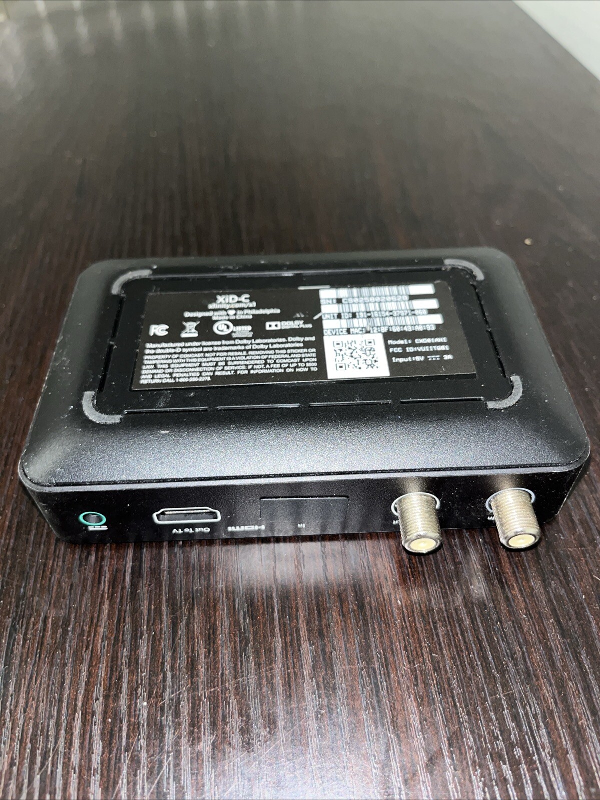 Xfinity XiD-C Comcast Set Top Cable Box No Cable No Remote CXD01ANI ...