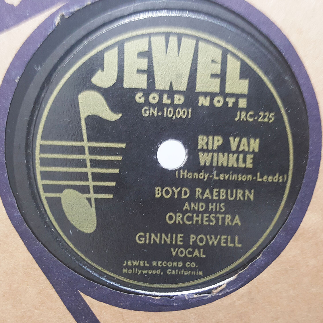 BOYD RAEBURN GINNIE POWELL Rip Van Winkle/Yerxa JEWEL GOLD NOTE GN ...