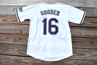 New Dwight Gooden Tampa Bay Devil Rays White Baseball Jersey Adult Men ...