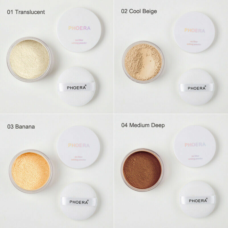 SETTING POWDER | Phoera Official Translucent Face Powder Loose Makeup ...