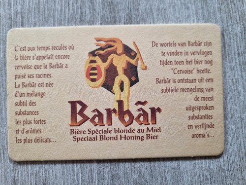 sous bock barbar bière blonde au miel ,occasion | eBay