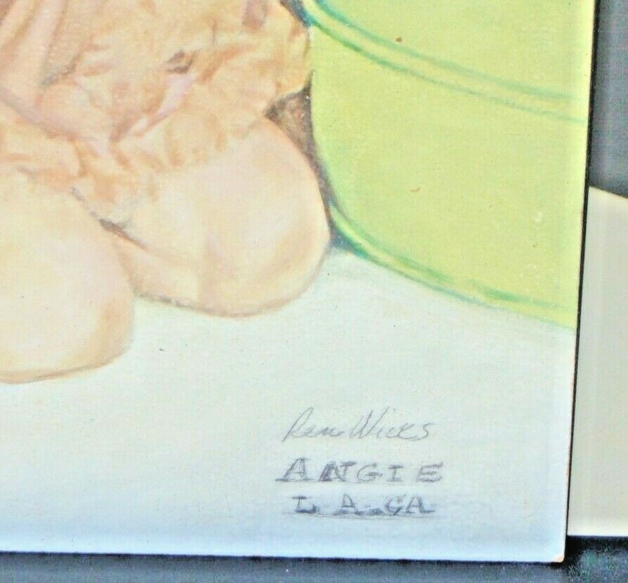 Outstanding original Ren Wicks Painting titled "Angie" | eBay