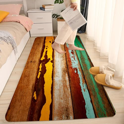 Non-Skid Low Pile Sponge Foam Door Entry Rug for Bathroom Mat,Vintage ...