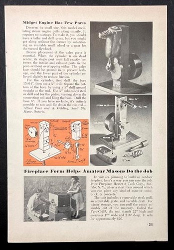 Midget Steam Engine 1949 HowTo Build PLANS No Casting~Simple Design | eBay