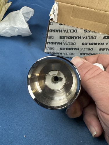 NOS Delta Lever Handles H65CW Michael Graves Faucet Set White Polished ...
