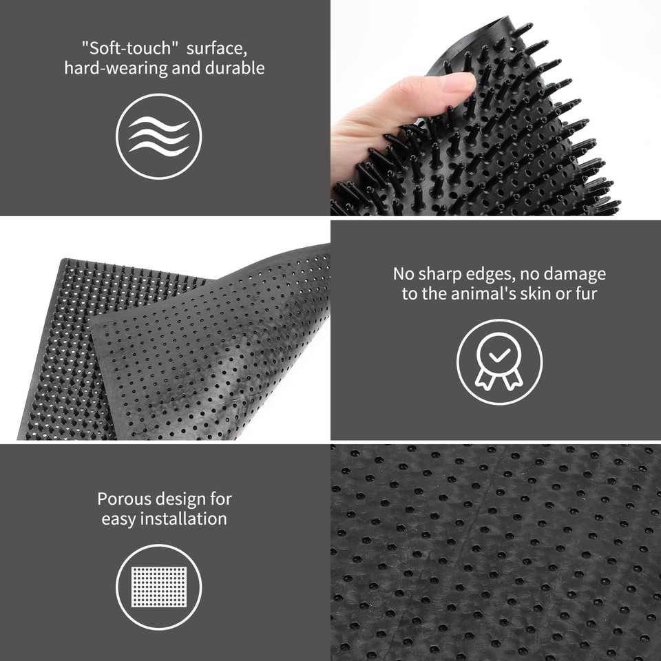 Middle Livestock Scratching Brush Horse Scratching Post Pad, Horse Cow ...