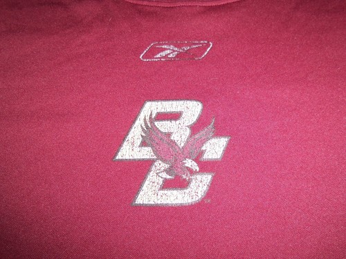 Reebok NCAA Boston College Eagles Maroon Graphic Print T Shirt - L | eBay