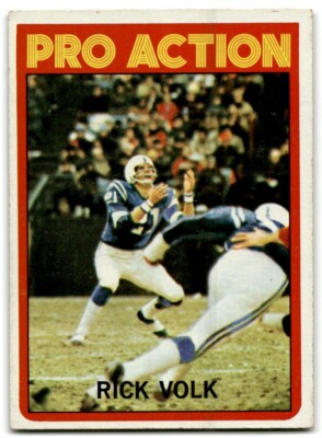 1972 Topps Rick Volk Baltimore Colts #125 | eBay