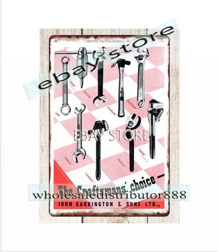 pop art prints 1951 Garrington Hand Tools Servicemen craftsmen metal ...