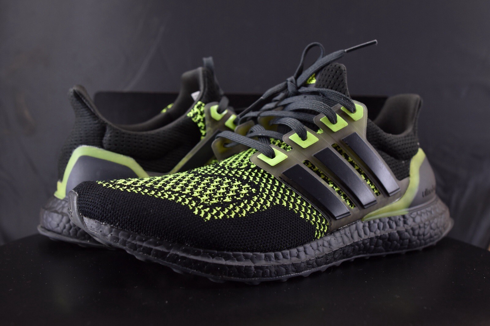 Adidas Men's ID9682 Ultraboost 1.0 Shoes Black Volt ID9682 NWB Size 10. ...