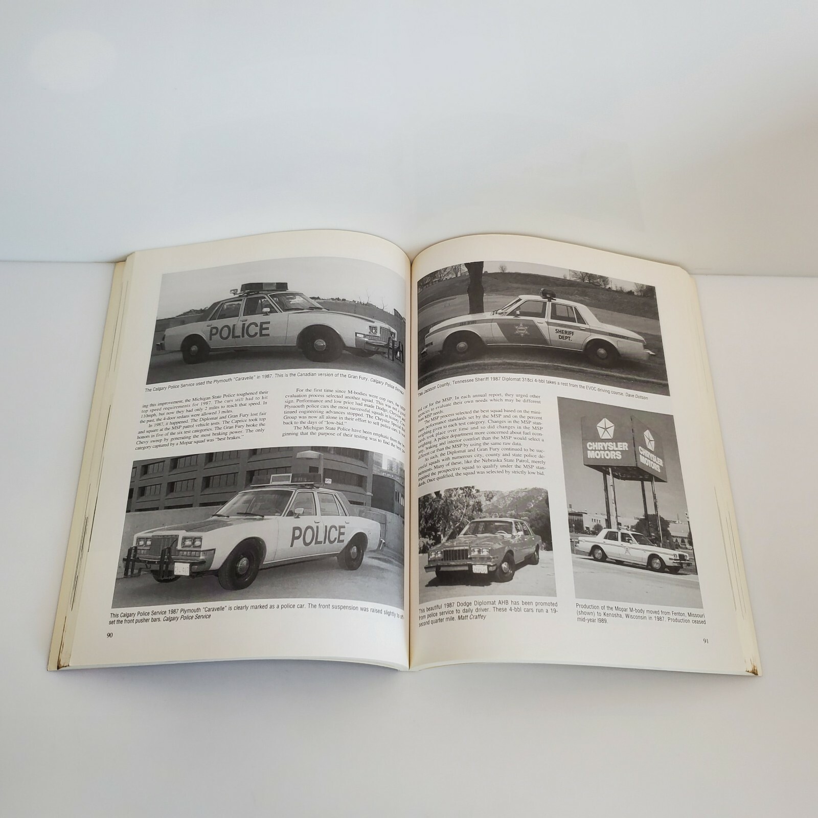 Dodge, Plymouth & Chrysler Police Cars 1979-1994 Book HTF | eBay
